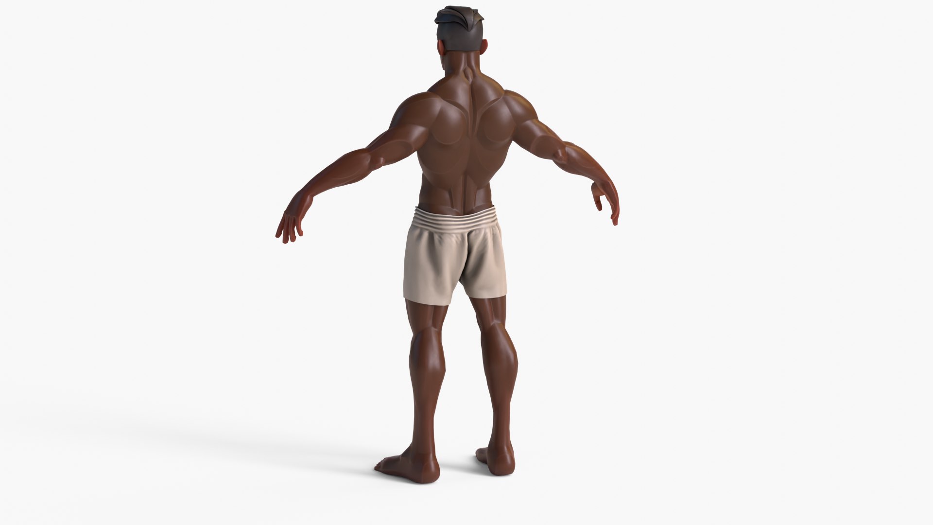 3D Stylized Human Male Muscular - TurboSquid 1959384
