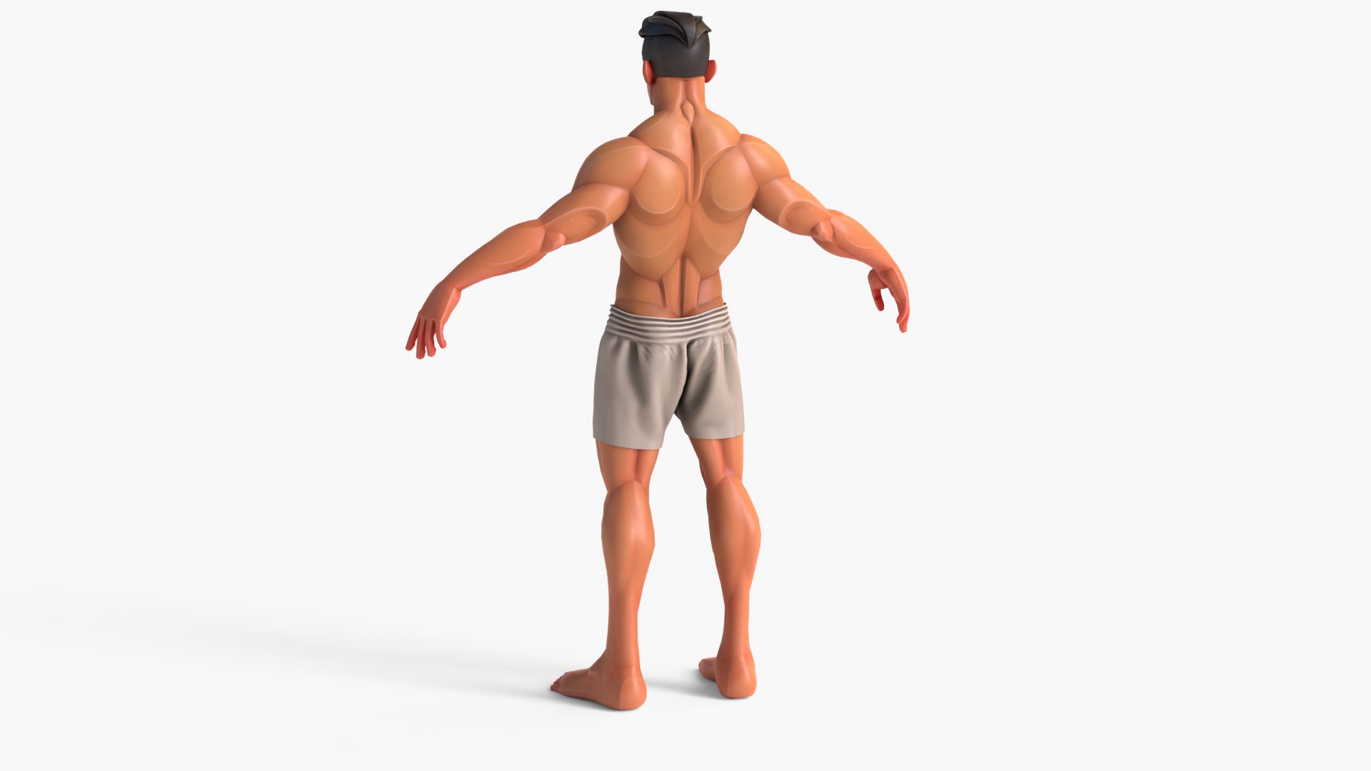 3D Stylized Human Male Muscular - TurboSquid 1959384