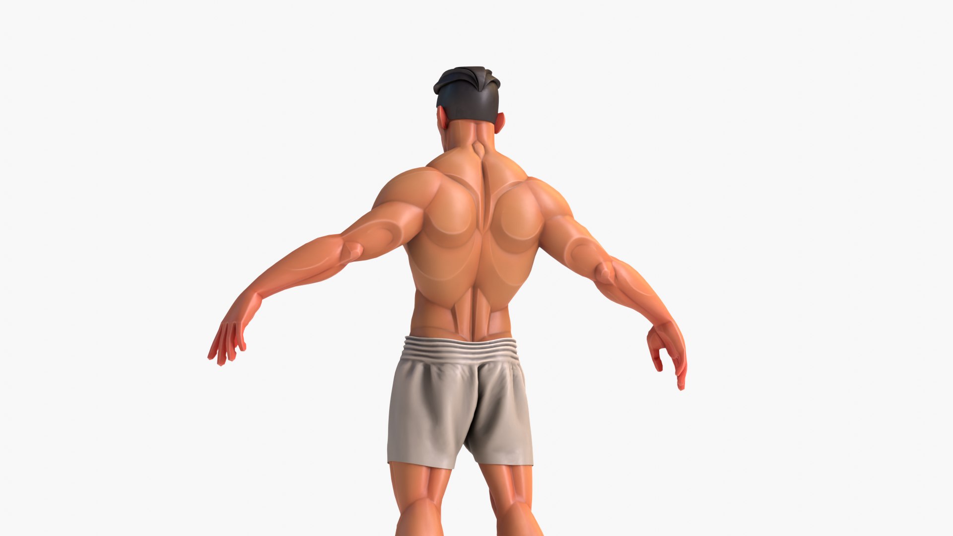 3D Stylized Human Male Muscular - TurboSquid 1959384