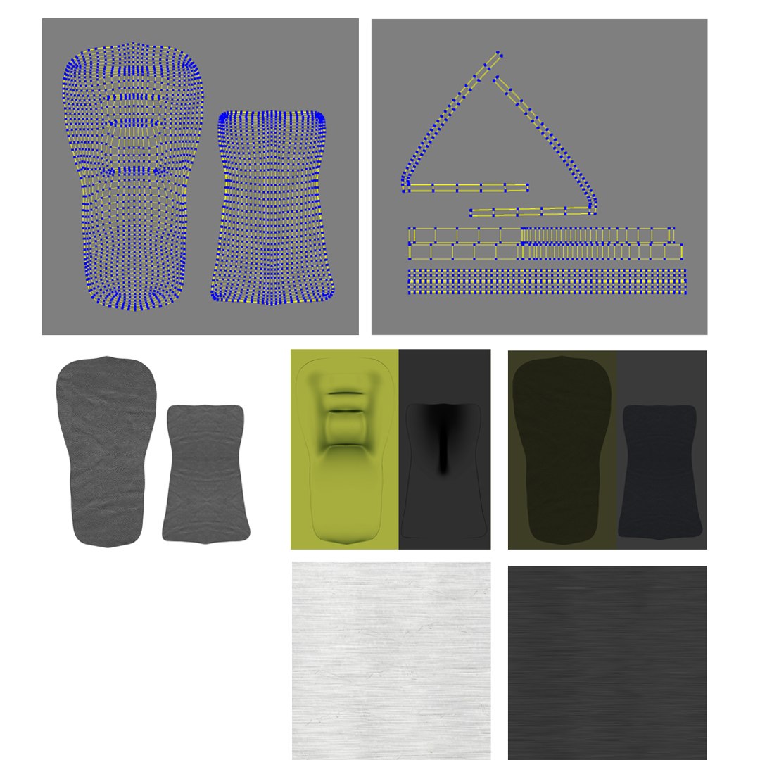 3d lounge chair klaeber model