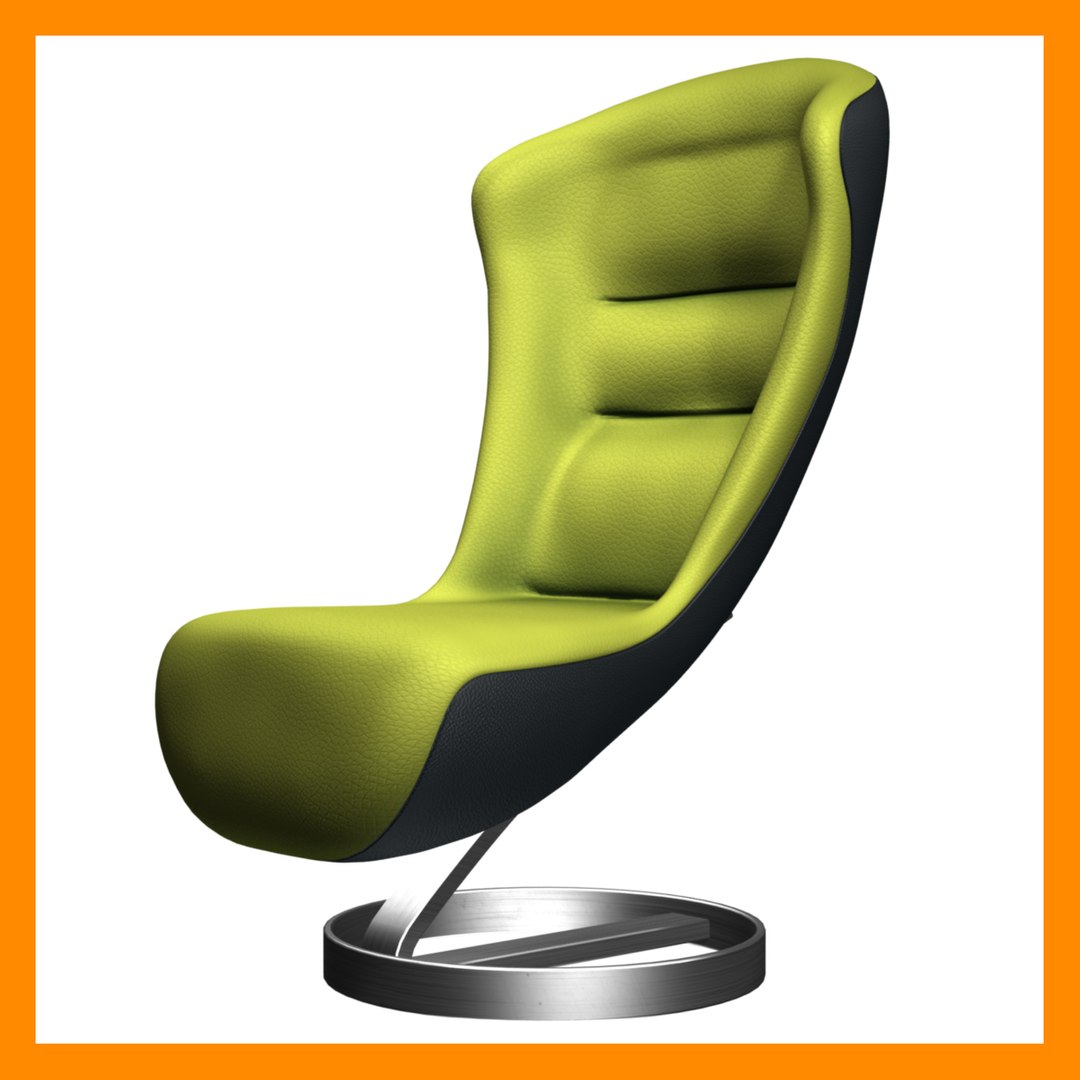 3d lounge chair klaeber model