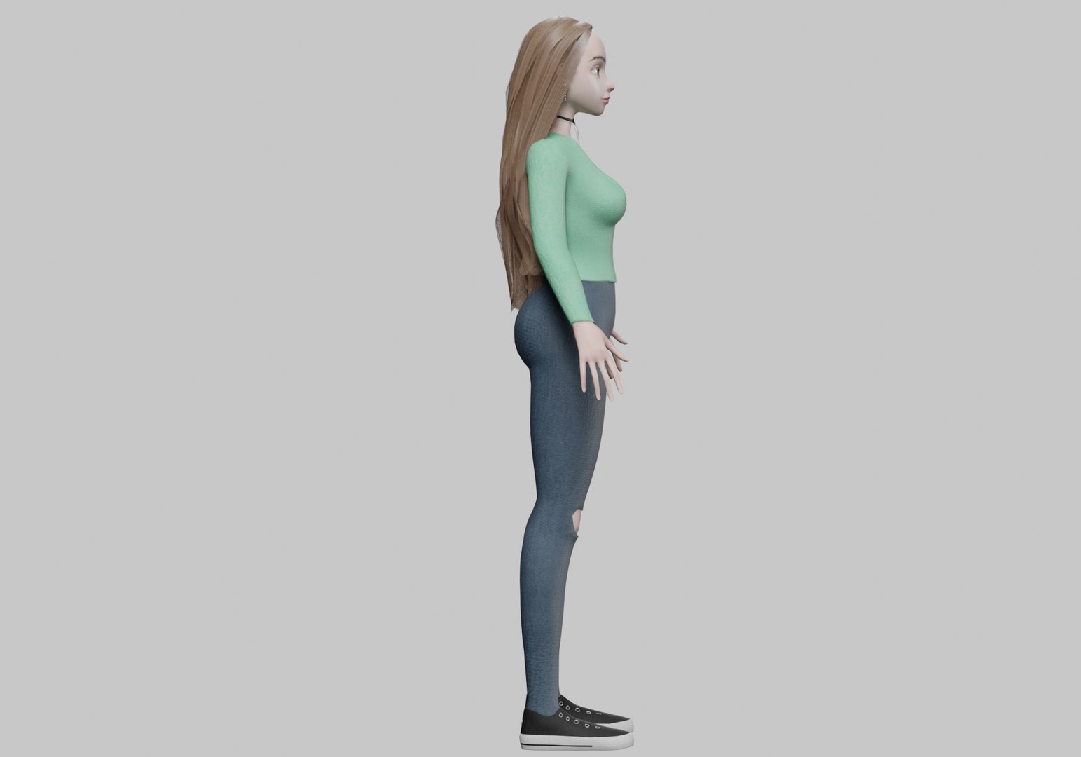 Pretty Cool Girl V33406 3D - TurboSquid 2263610