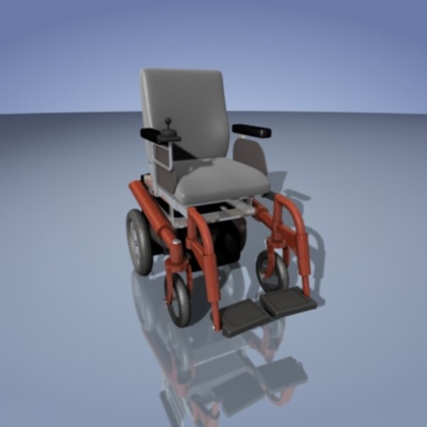wheel chair 3d max