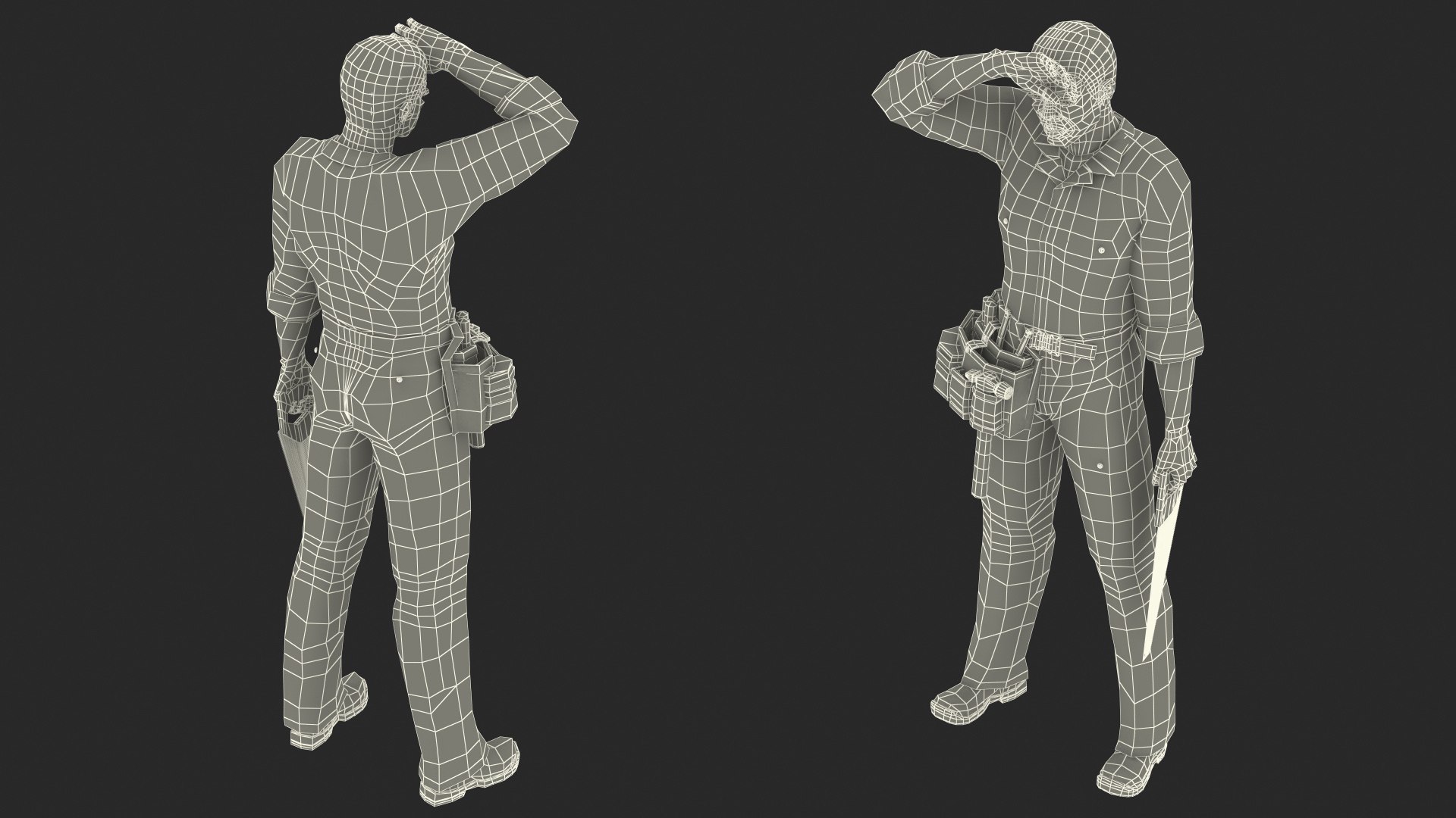 Afro American Woodworker 3D Model - TurboSquid 1747732