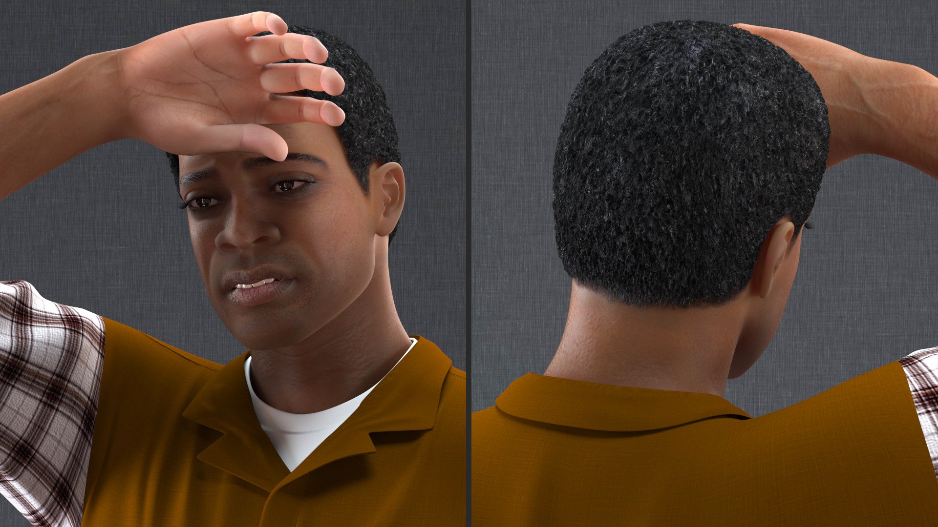 Afro American Woodworker 3D model - TurboSquid 1747732