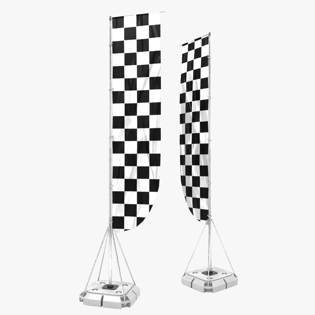 Checkered Flag 3D model - TurboSquid 2002578
