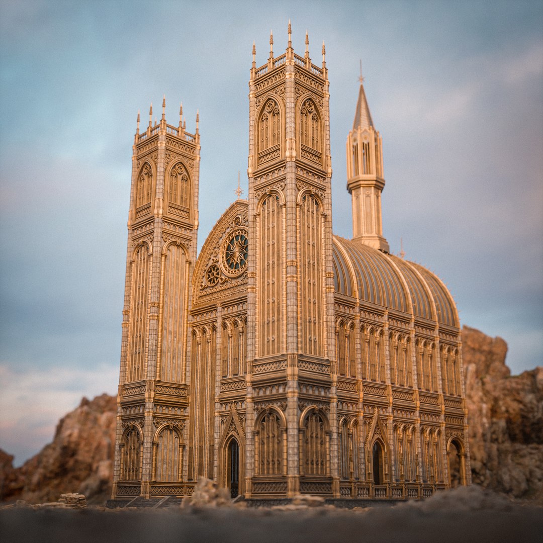 3D GOTHIC MODULAR BUILDING 6 Model - TurboSquid 2315048