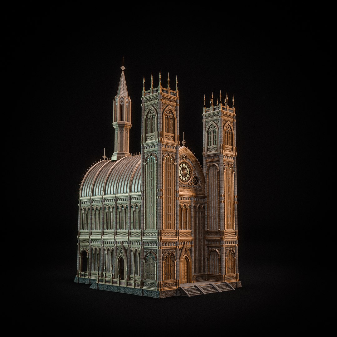 3D GOTHIC MODULAR BUILDING 6 Model - TurboSquid 2315048