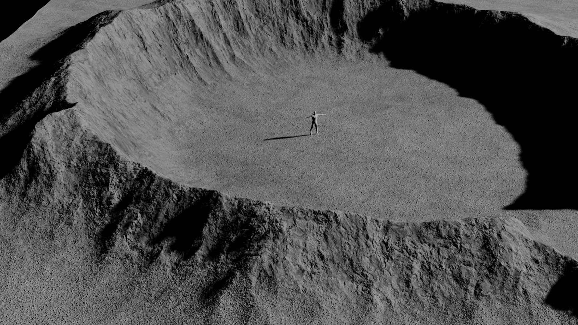 3D Mars and Moon craters for level design of alien planets Low-poly 3D ...