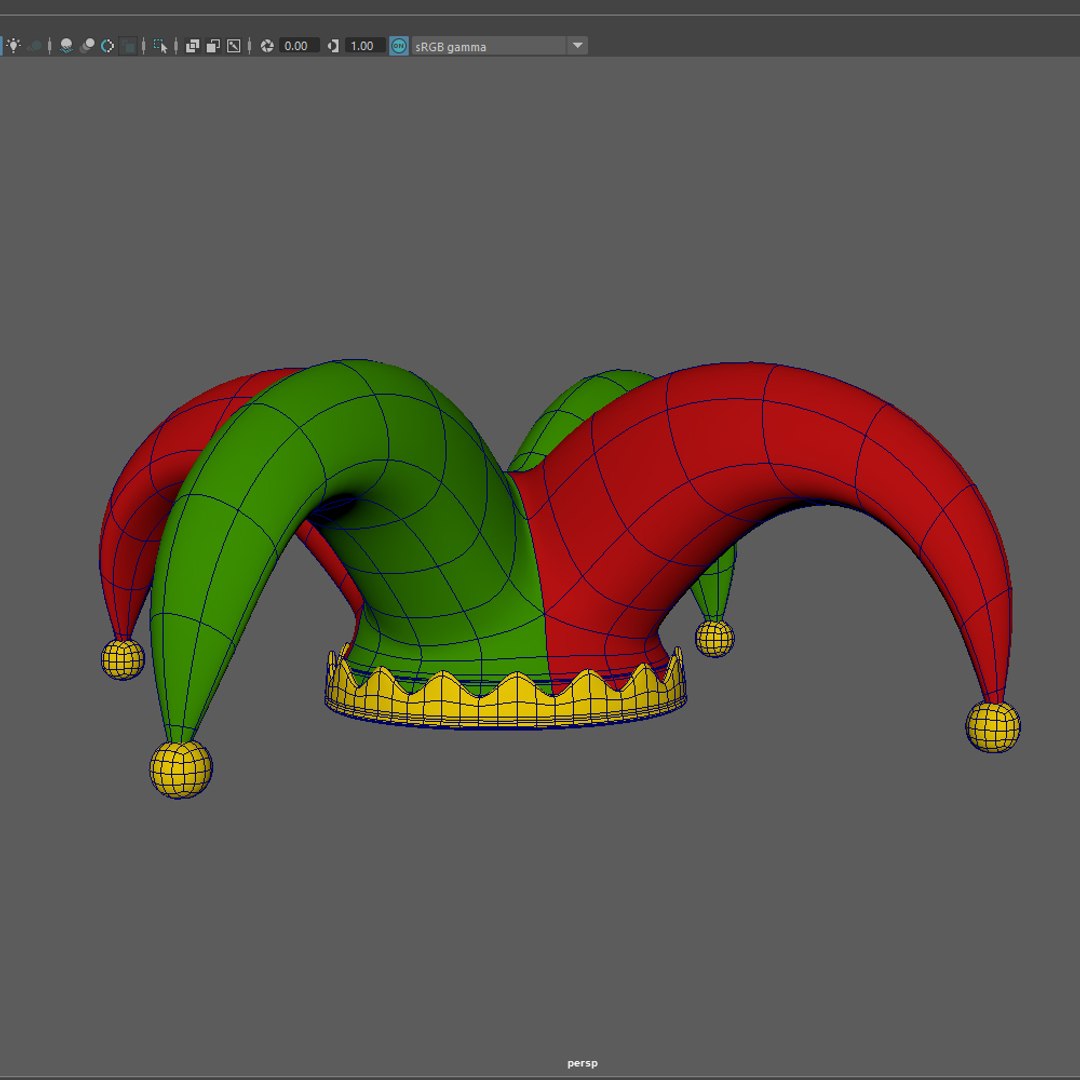 Jester Hat Cartoon 3D - TurboSquid 1584950