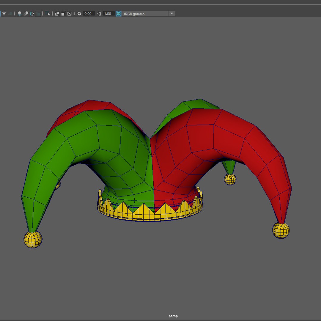 Jester Hat Cartoon 3D - TurboSquid 1584950