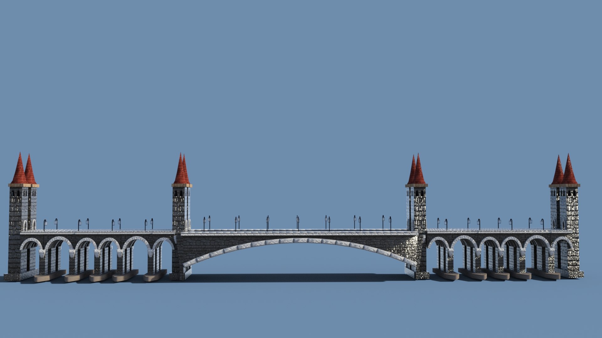 3D Medieval Bridge - TurboSquid 2243736