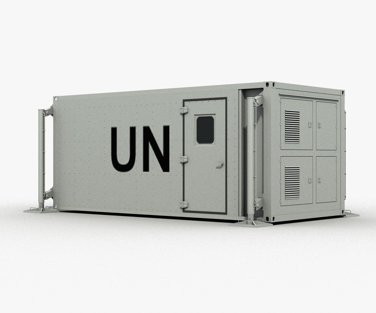 Mobile Hospital 3d Model