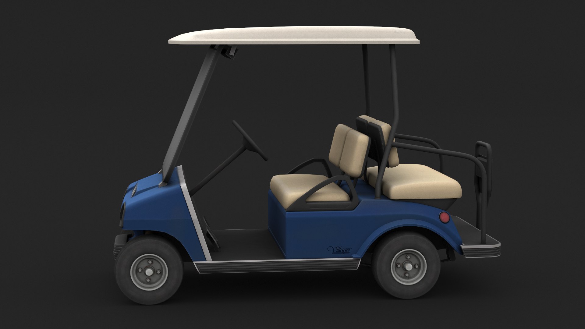 3D Clubcar Golf Cart - TurboSquid 1754406