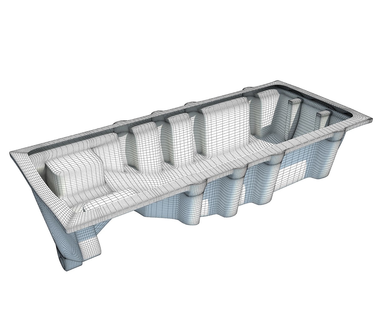 Engine oil sump 3D - TurboSquid 1174629