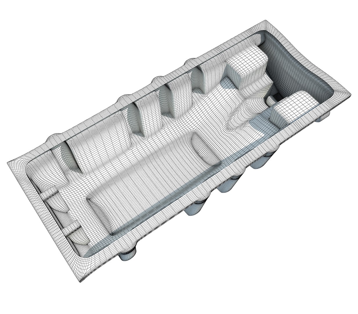 Engine oil sump 3D - TurboSquid 1174629