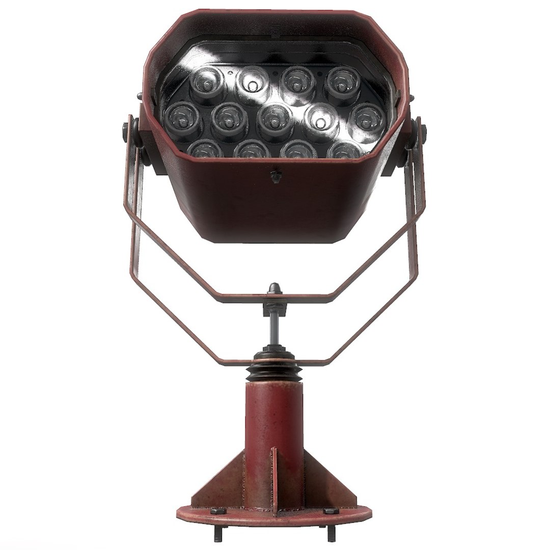Searchlight v 2 red 3D - TurboSquid 1496729