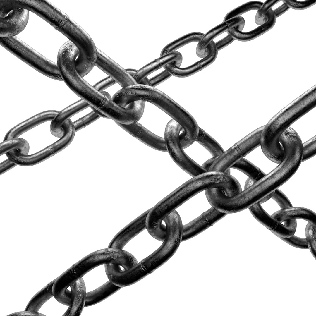 Steel Old Chain 3D Model - TurboSquid 1513264