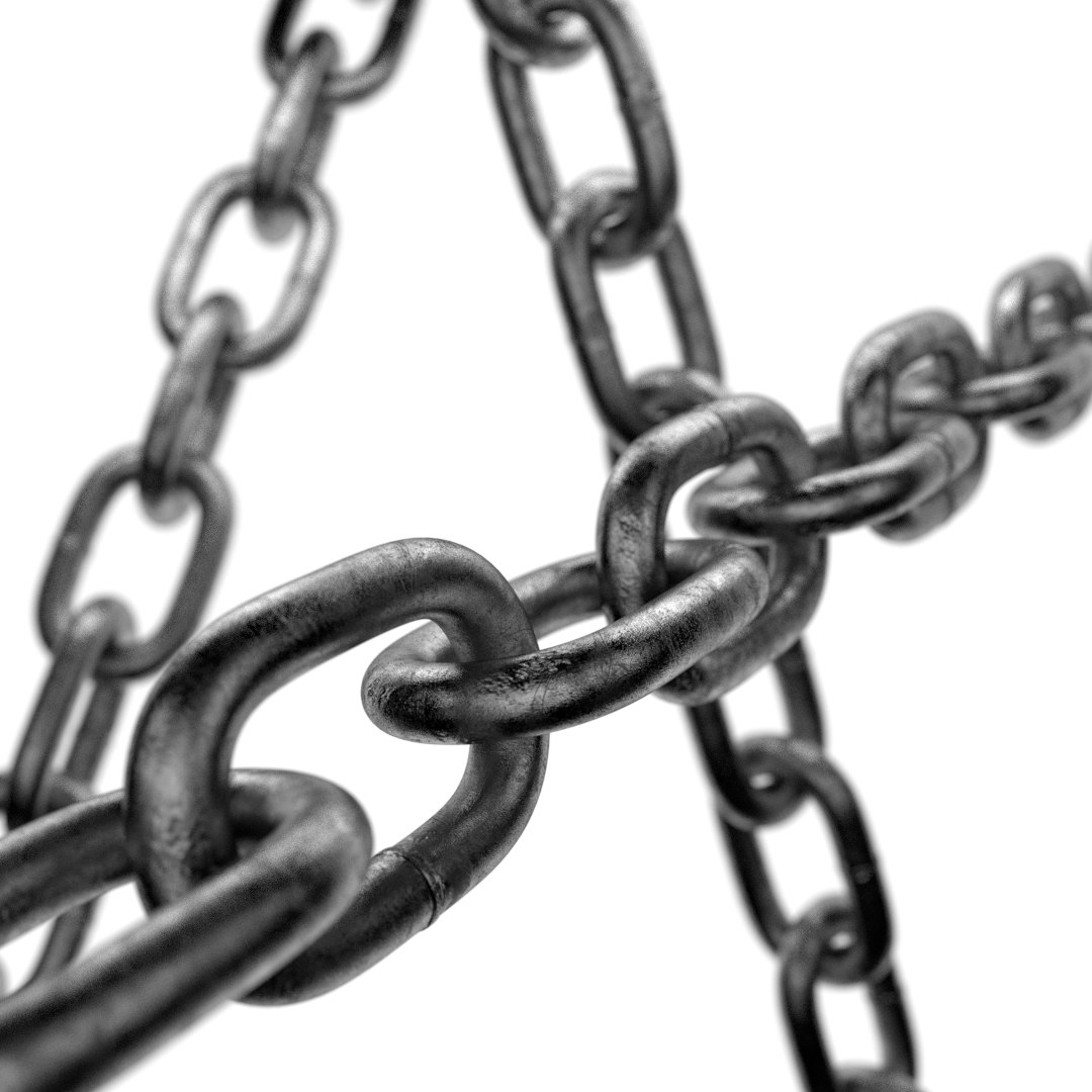 Steel Old Chain 3D Model - TurboSquid 1513264