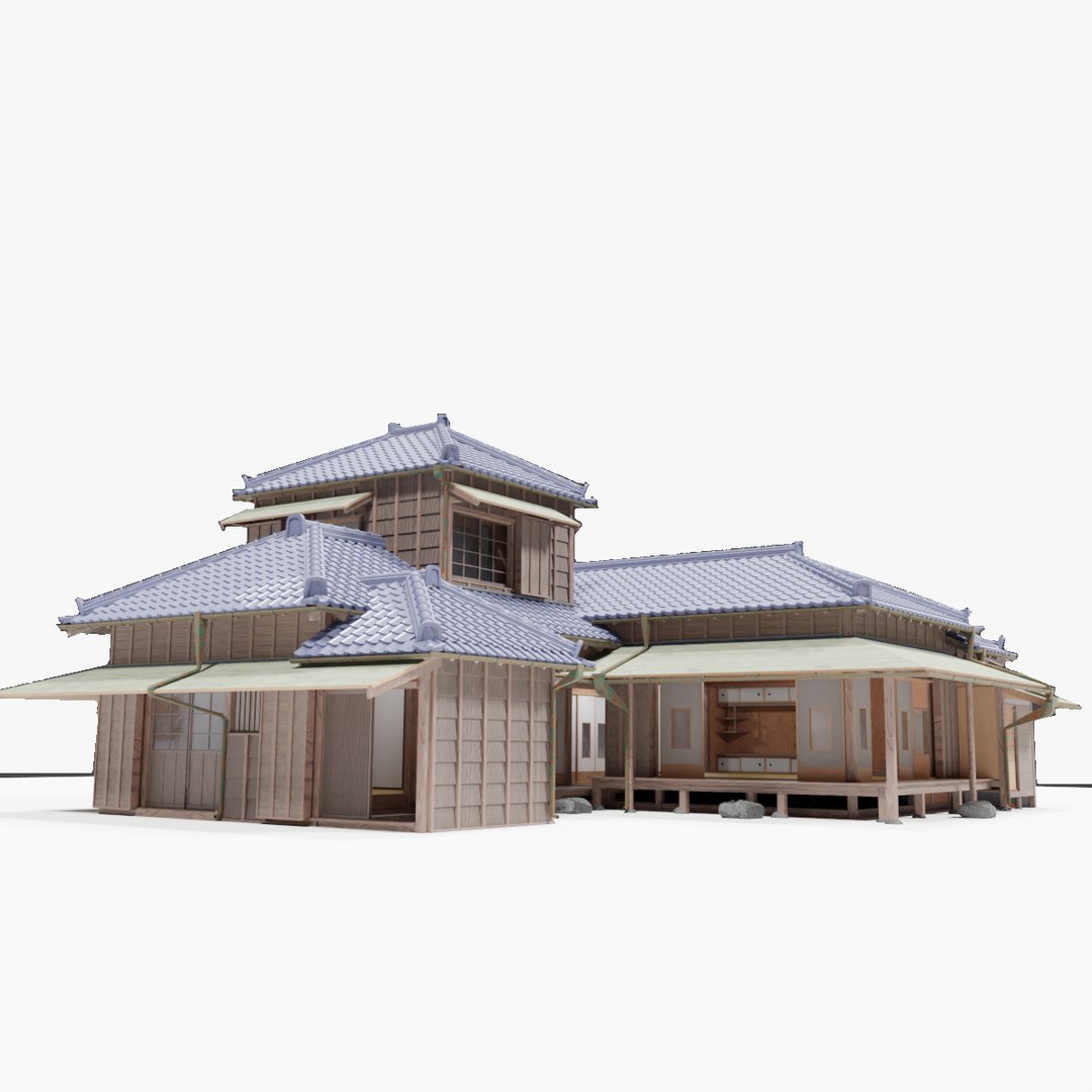 Kagyu-an Japanese famous writer Kouda Rohan house 3D model - TurboSquid ...