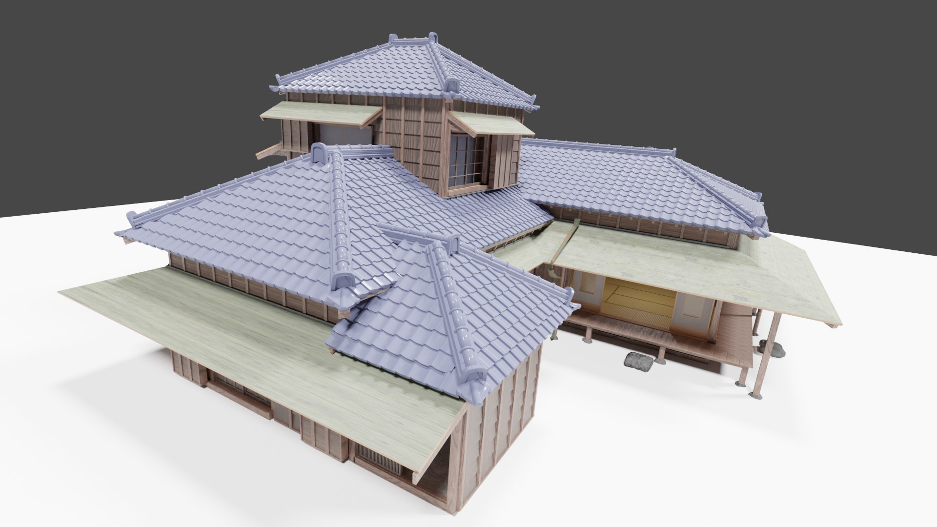 Kagyu-an Japanese Famous Writer Kouda Rohan House 3D Model - TurboSquid ...