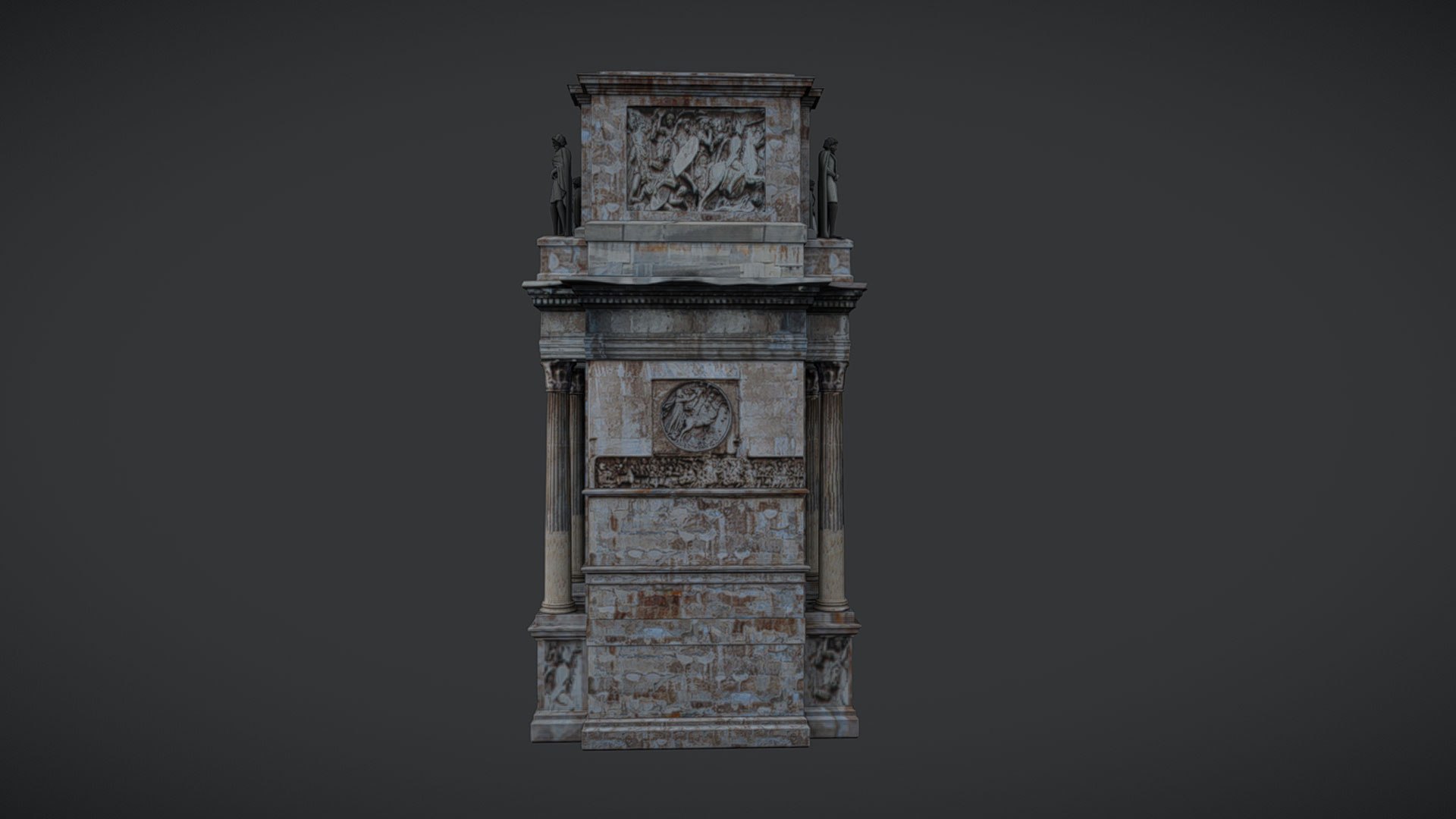 3D Arch Of Constantine - Rome Low-Poly Model - TurboSquid 2340378