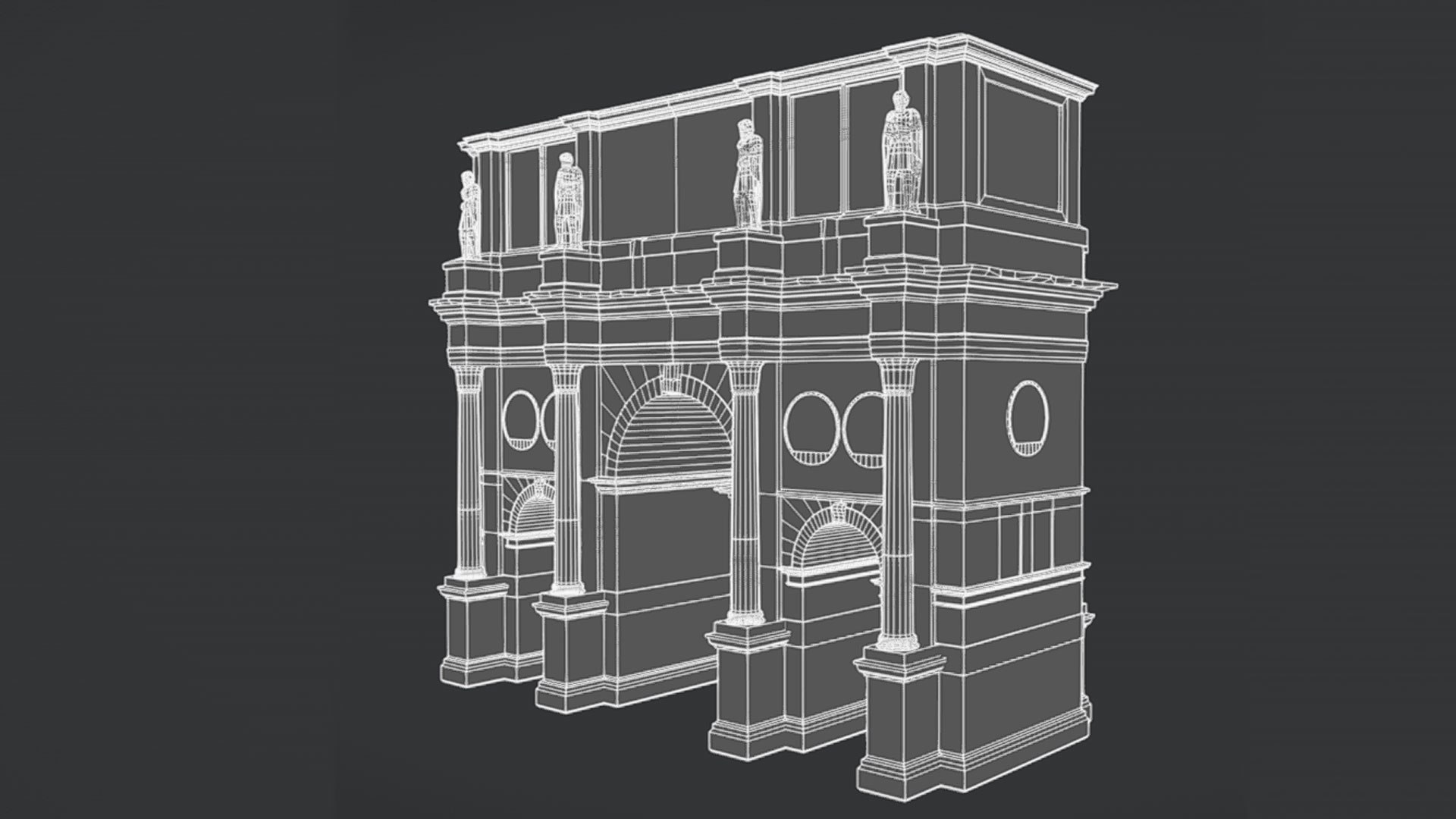 3D Arch Of Constantine - Rome Low-Poly Model - TurboSquid 2340378