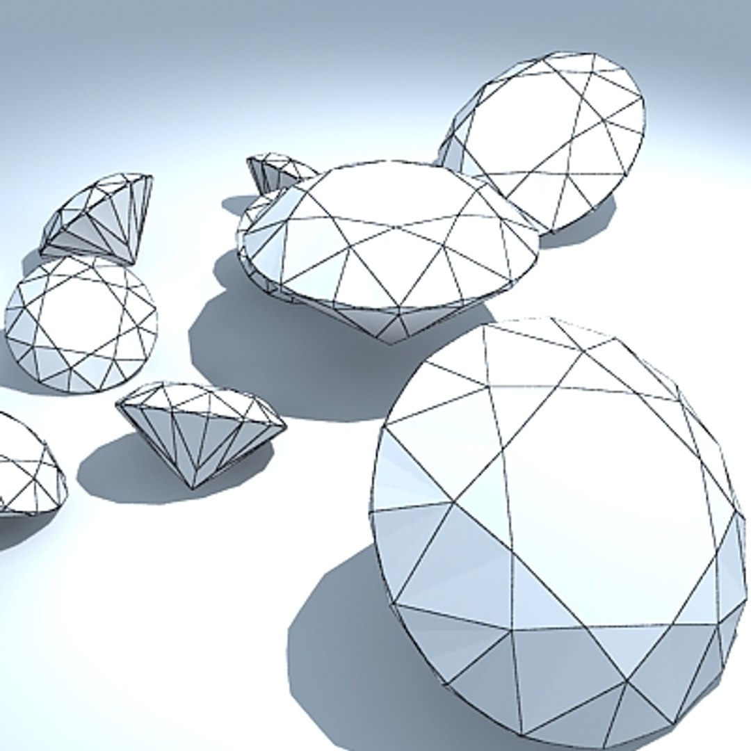 diamond brilliant 3d model
