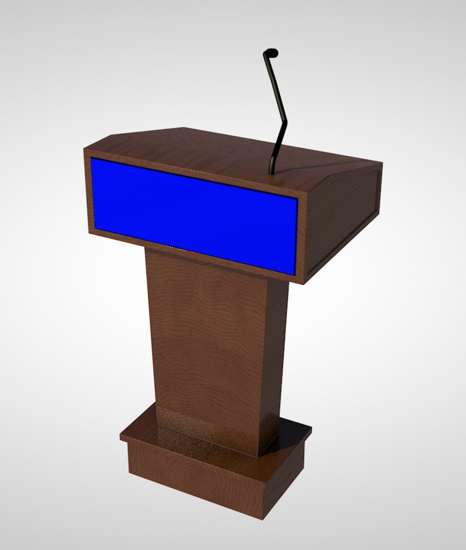 Podium Speaker Stand 3D Model - TurboSquid 1399017