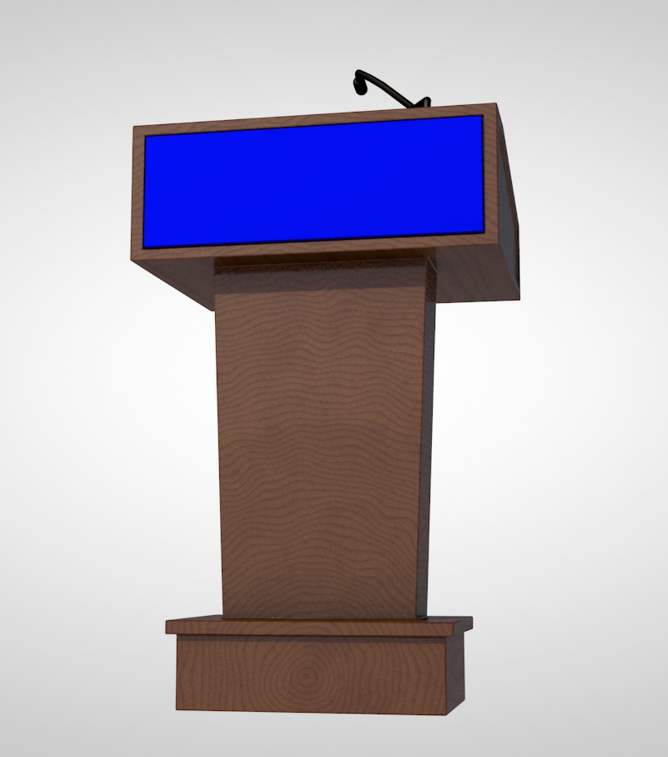 Podium Speaker Stand 3D Model - TurboSquid 1399017