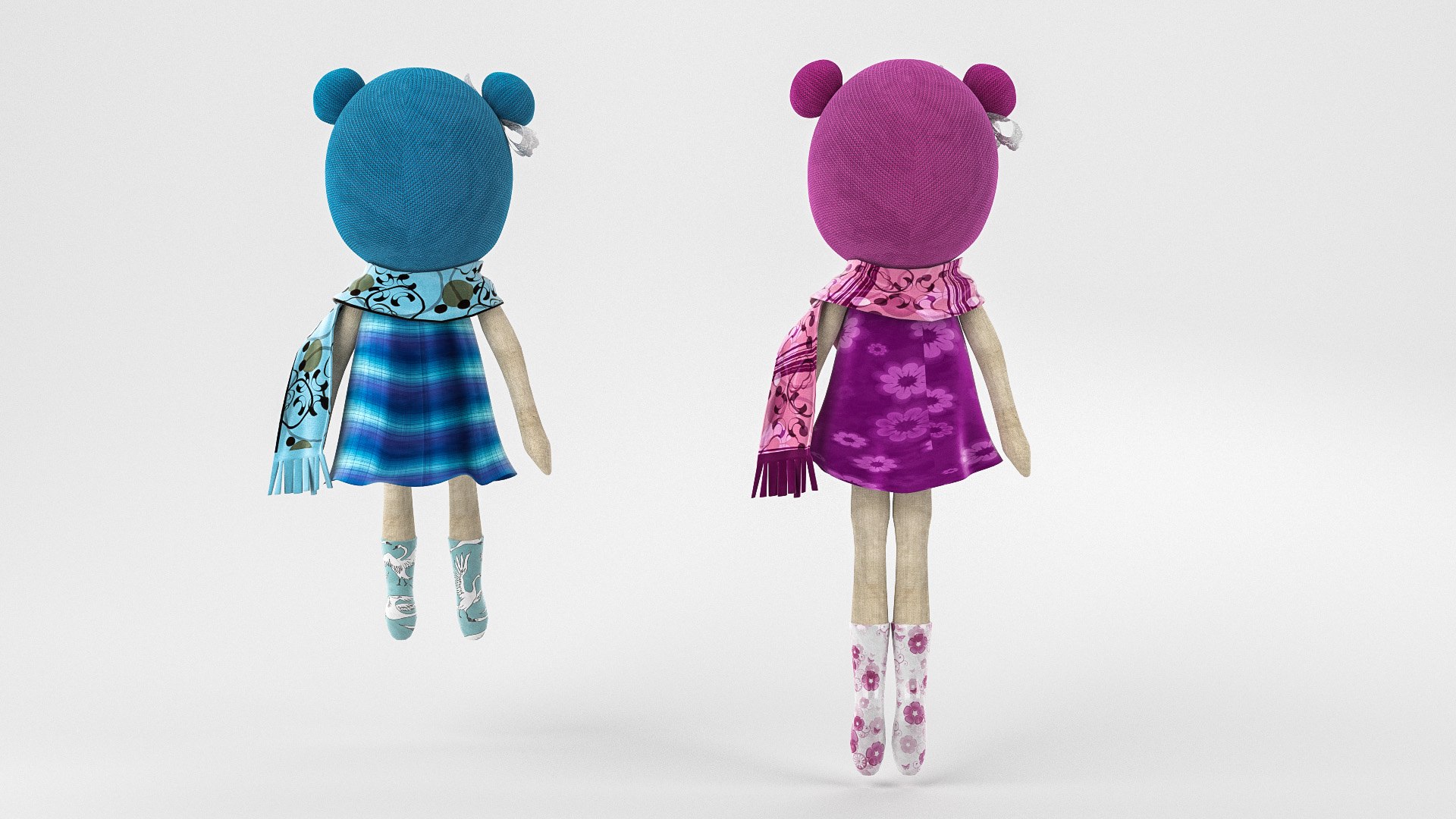 3d model stuffed doll