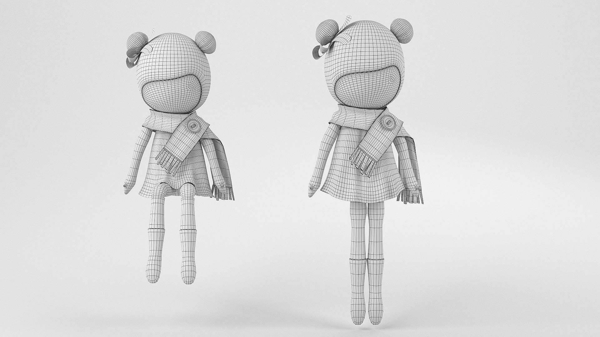 3d model stuffed doll