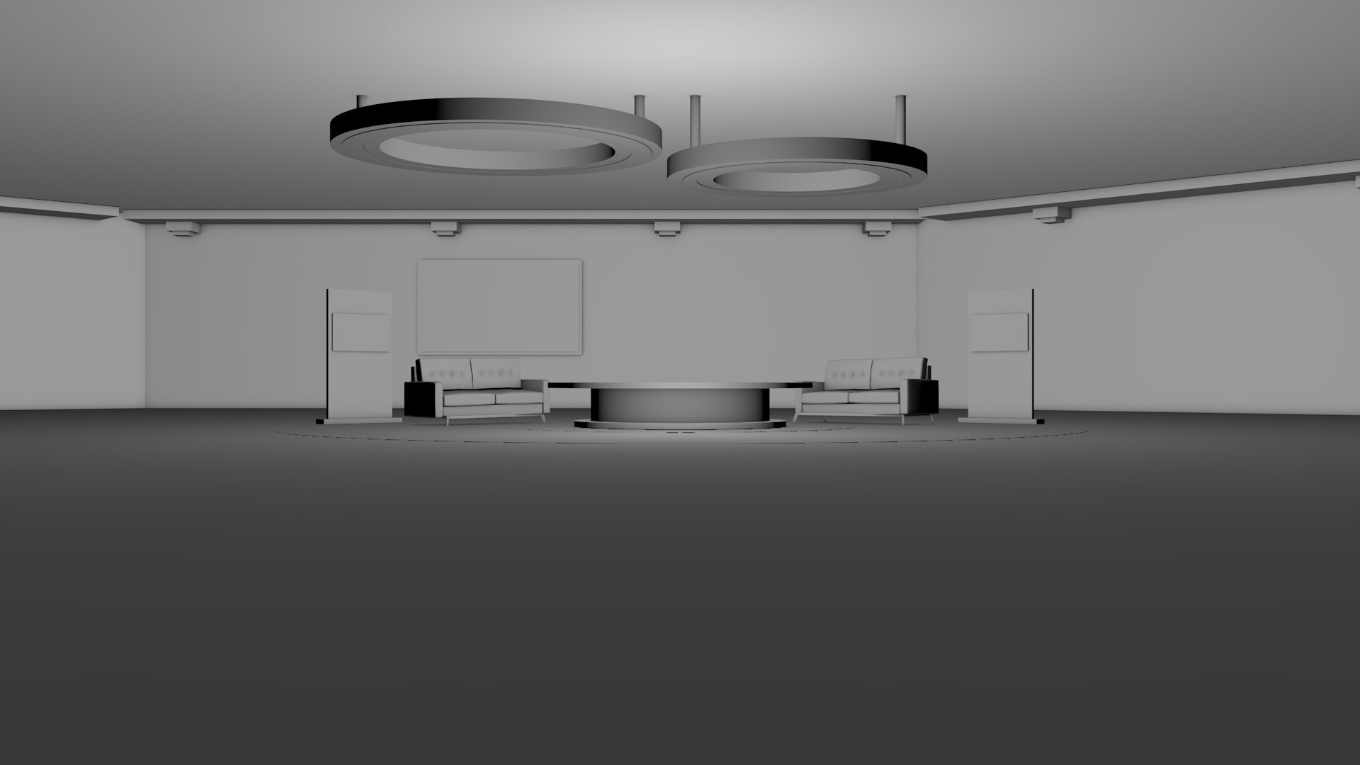 3D Virtual set for discussion - TurboSquid 2050862