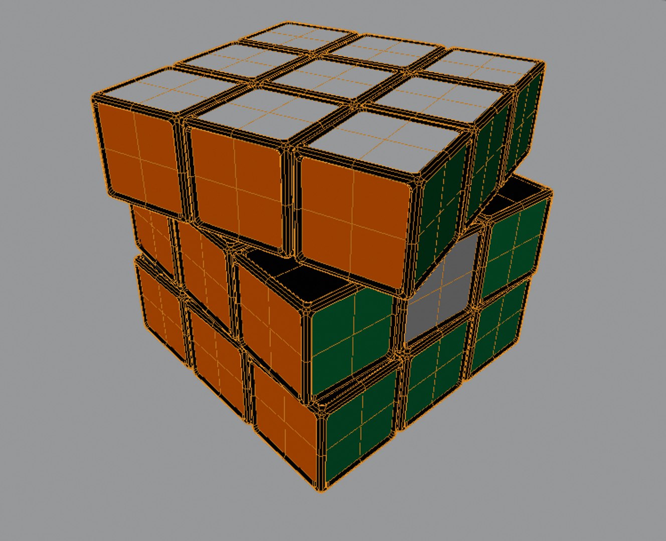 3D Rubix Cube - TurboSquid 1449090