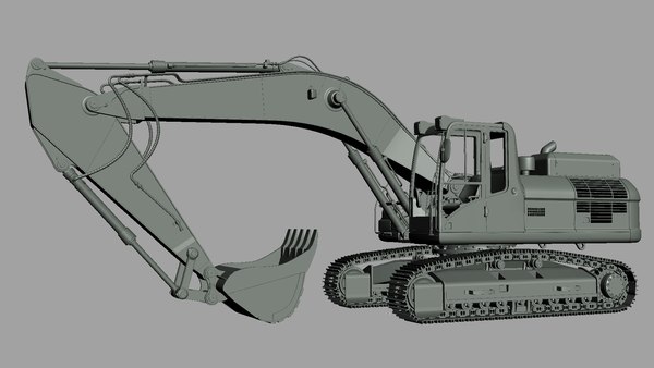 3d model hydraulic excavator names