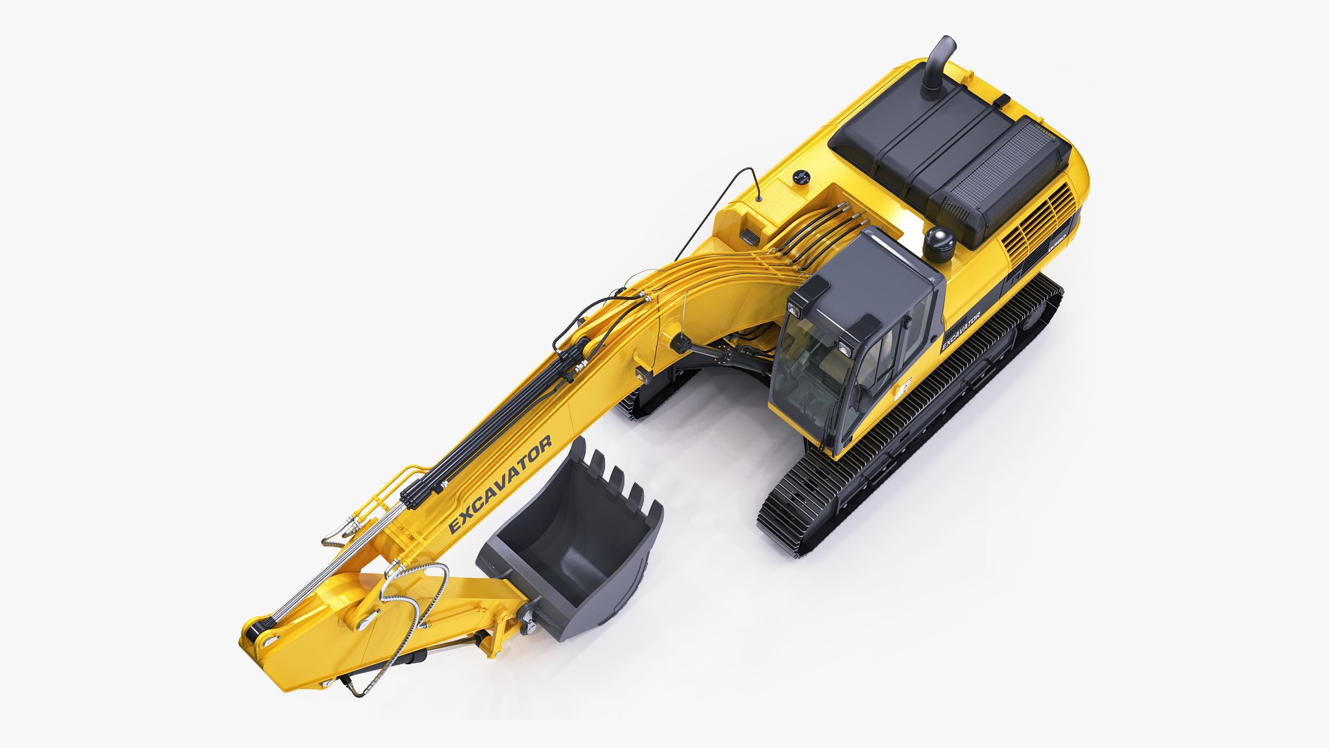 3d model hydraulic excavator names