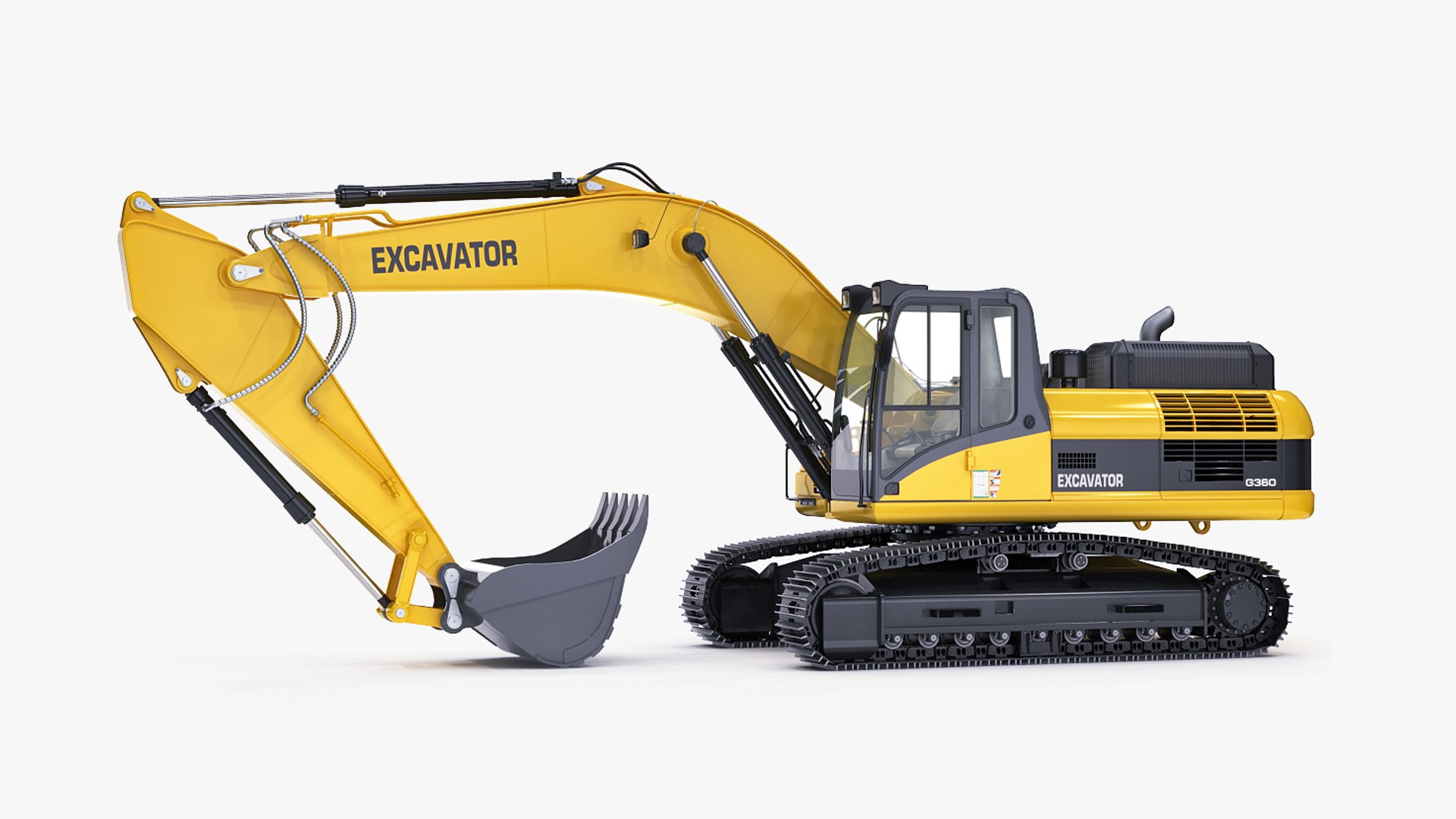3d Model Hydraulic Excavator Names