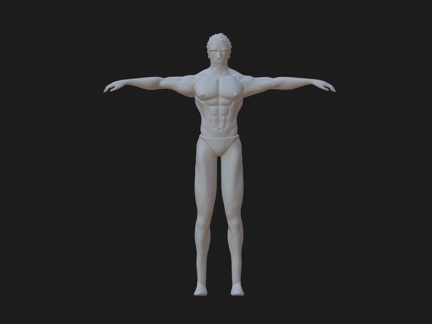 3D Man Body With Underwear - TurboSquid 1995105