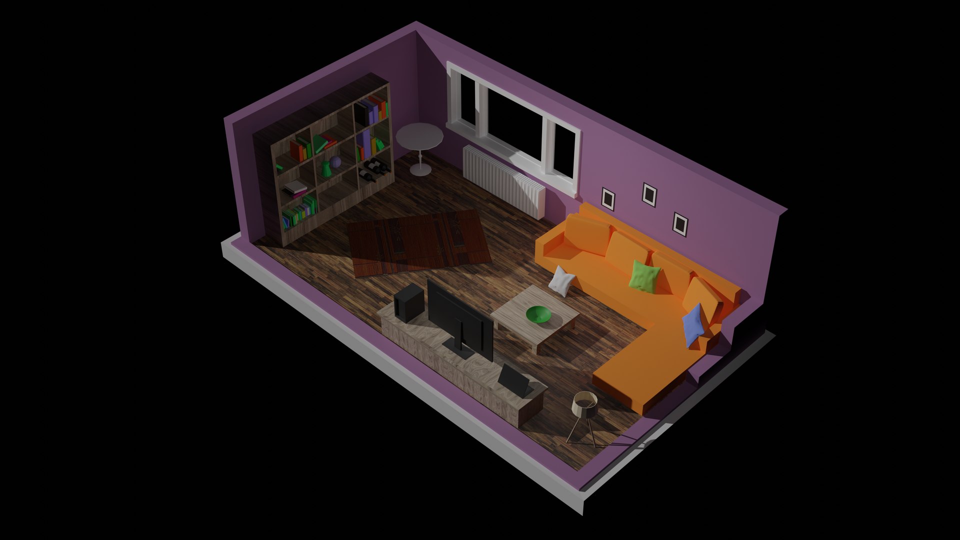 Free Room Interior Model - TurboSquid 1588574