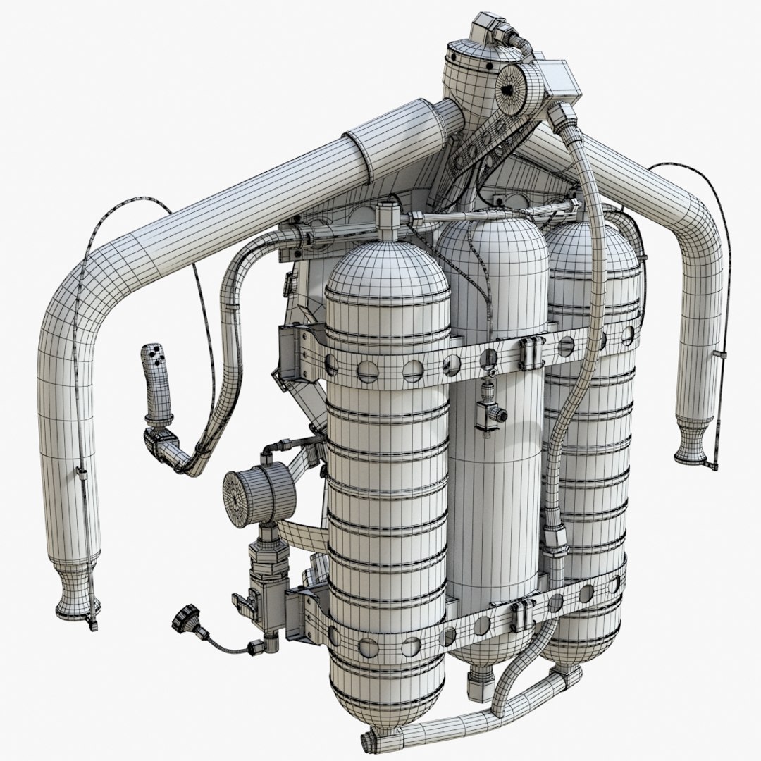 Jetpack Jet Pack 01 3d Model