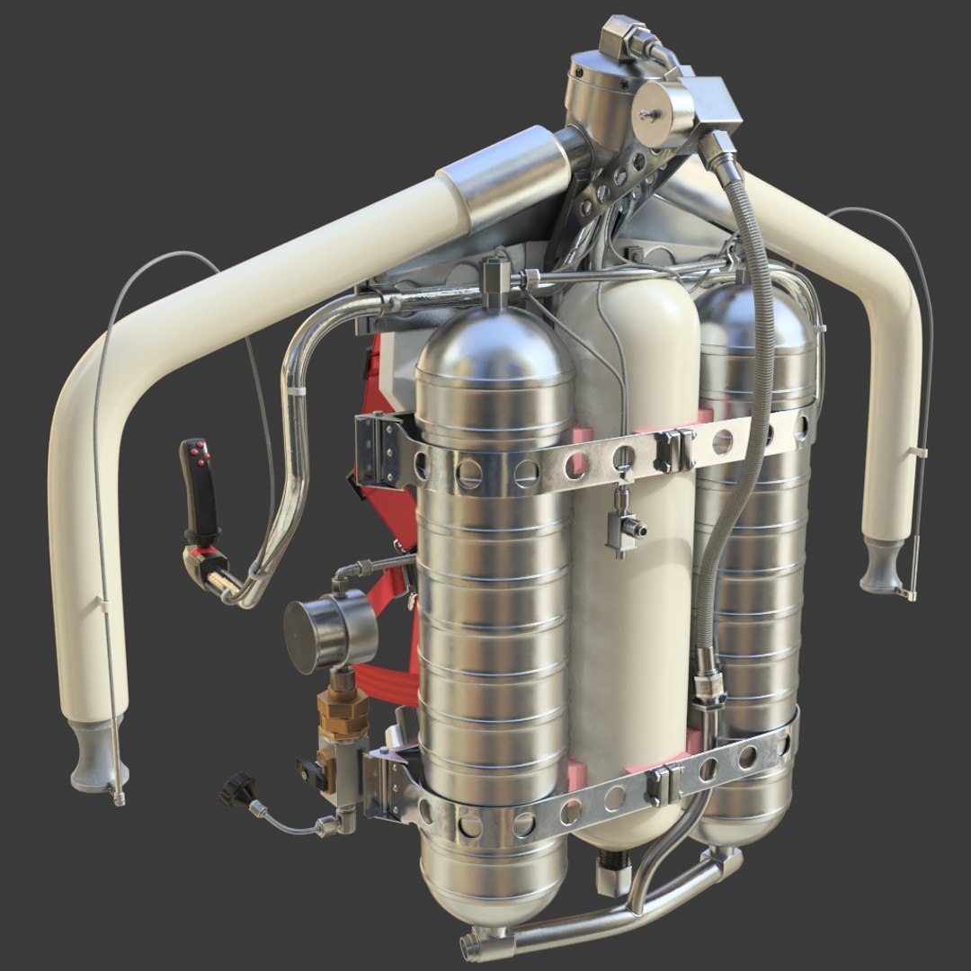 Jetpack Jet Pack 01 3d Model