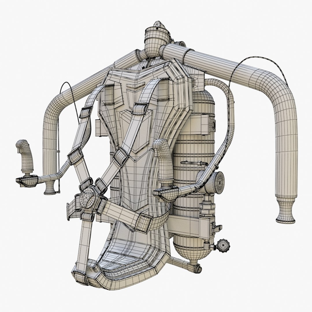 Jetpack Jet Pack 01 3d Model