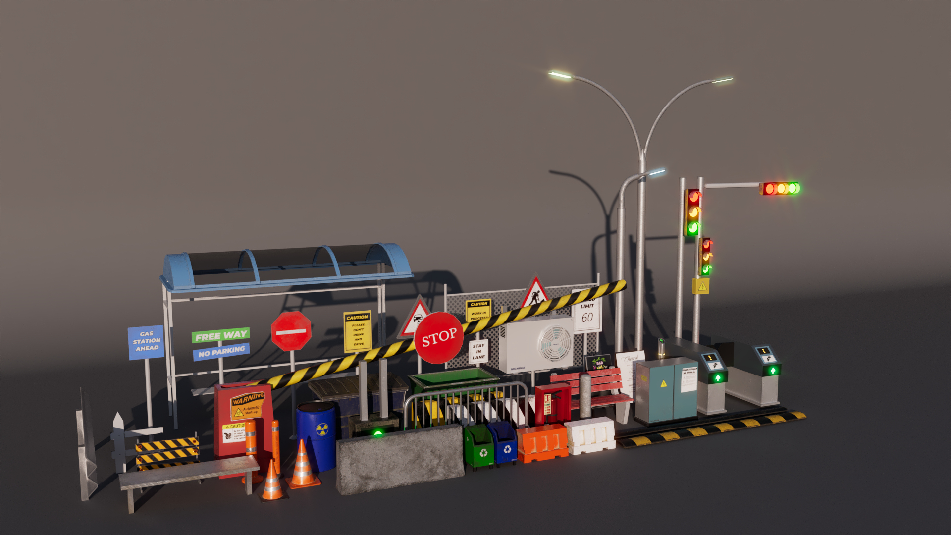 City Props 3D - TurboSquid 1830528