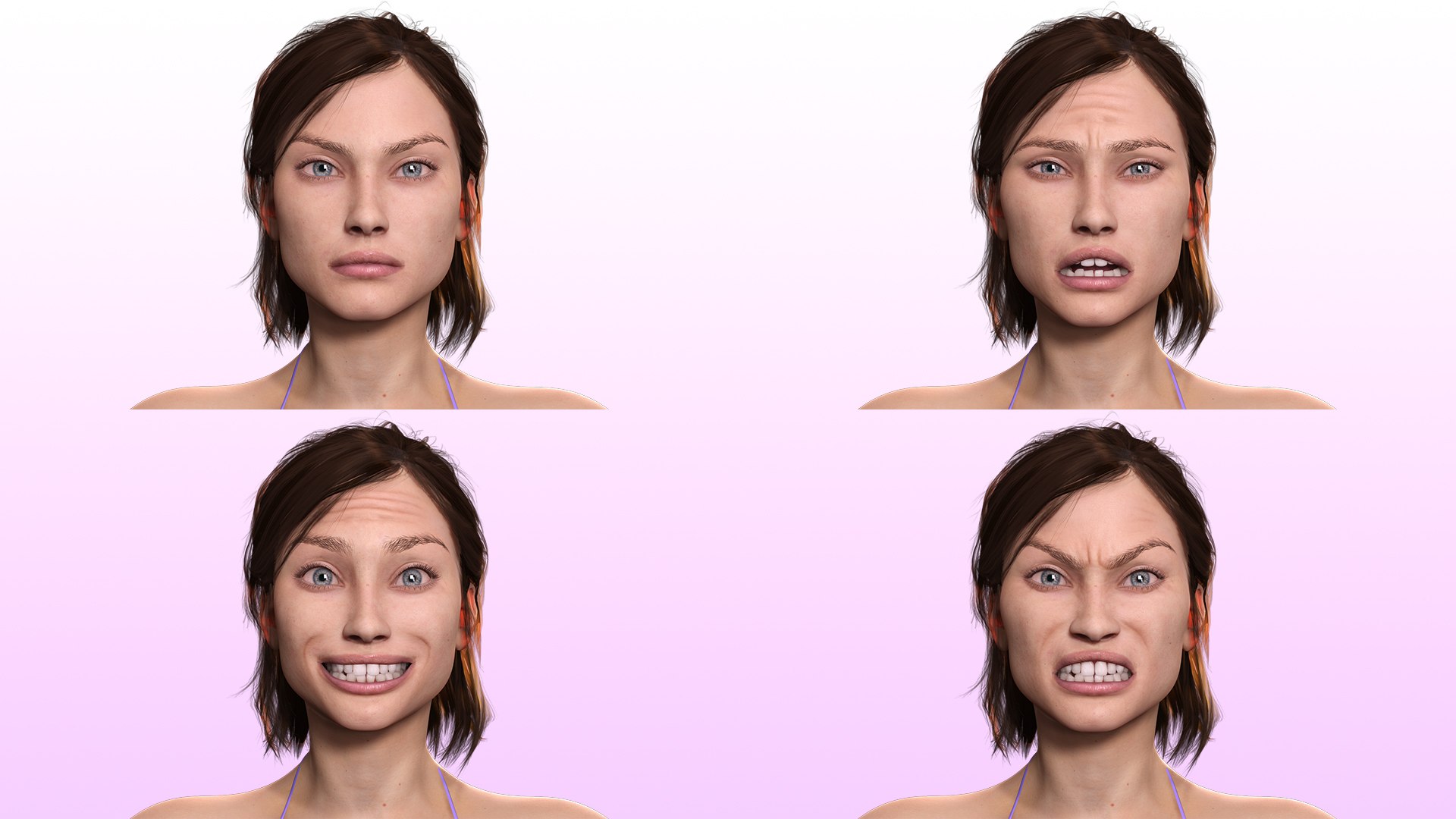 3D Stella - Realistic Mid Age Woman Advance Rig - TurboSquid 2207814