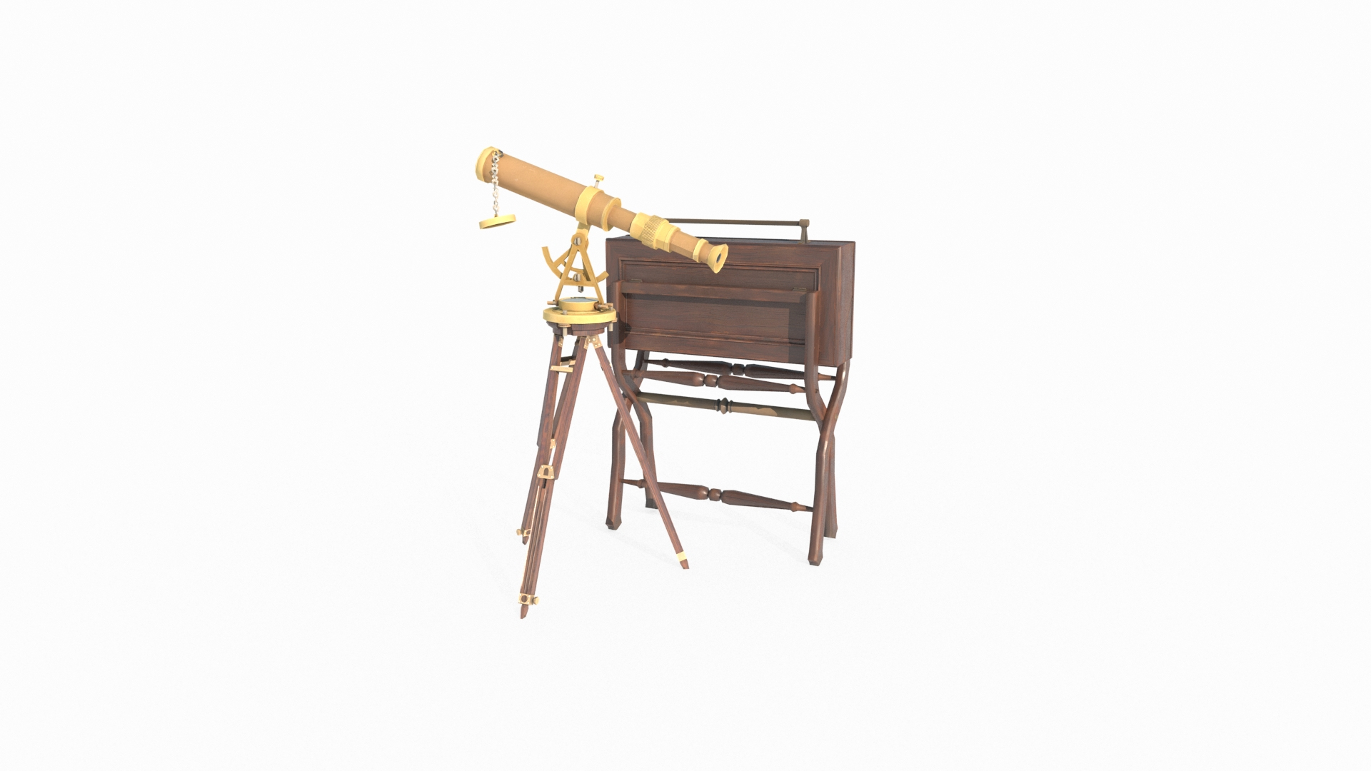 Old Style Telescope 3D Model - TurboSquid 2295462