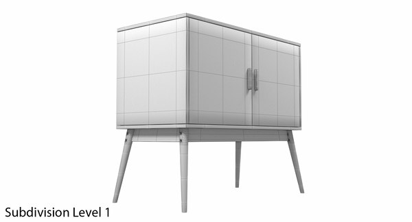 3d sideboard storage model