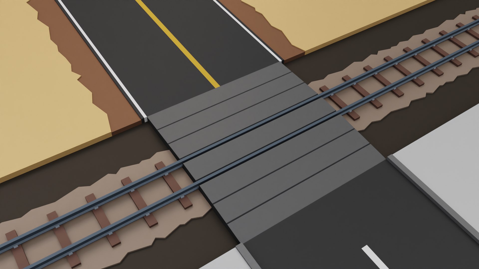 City road Asset Pack Low poly 3D model - TurboSquid 1900496