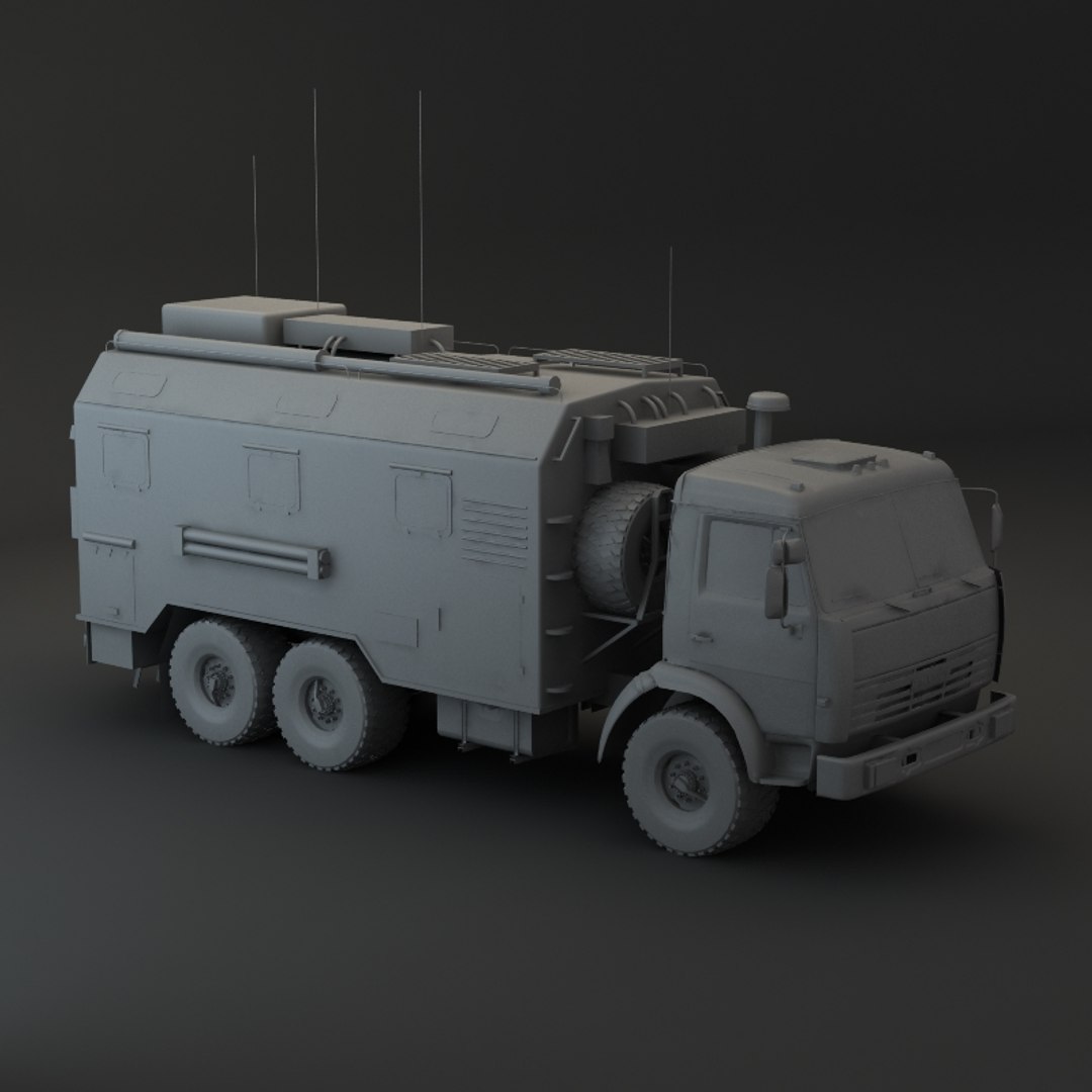 Kamaz Maz Army 3d Model