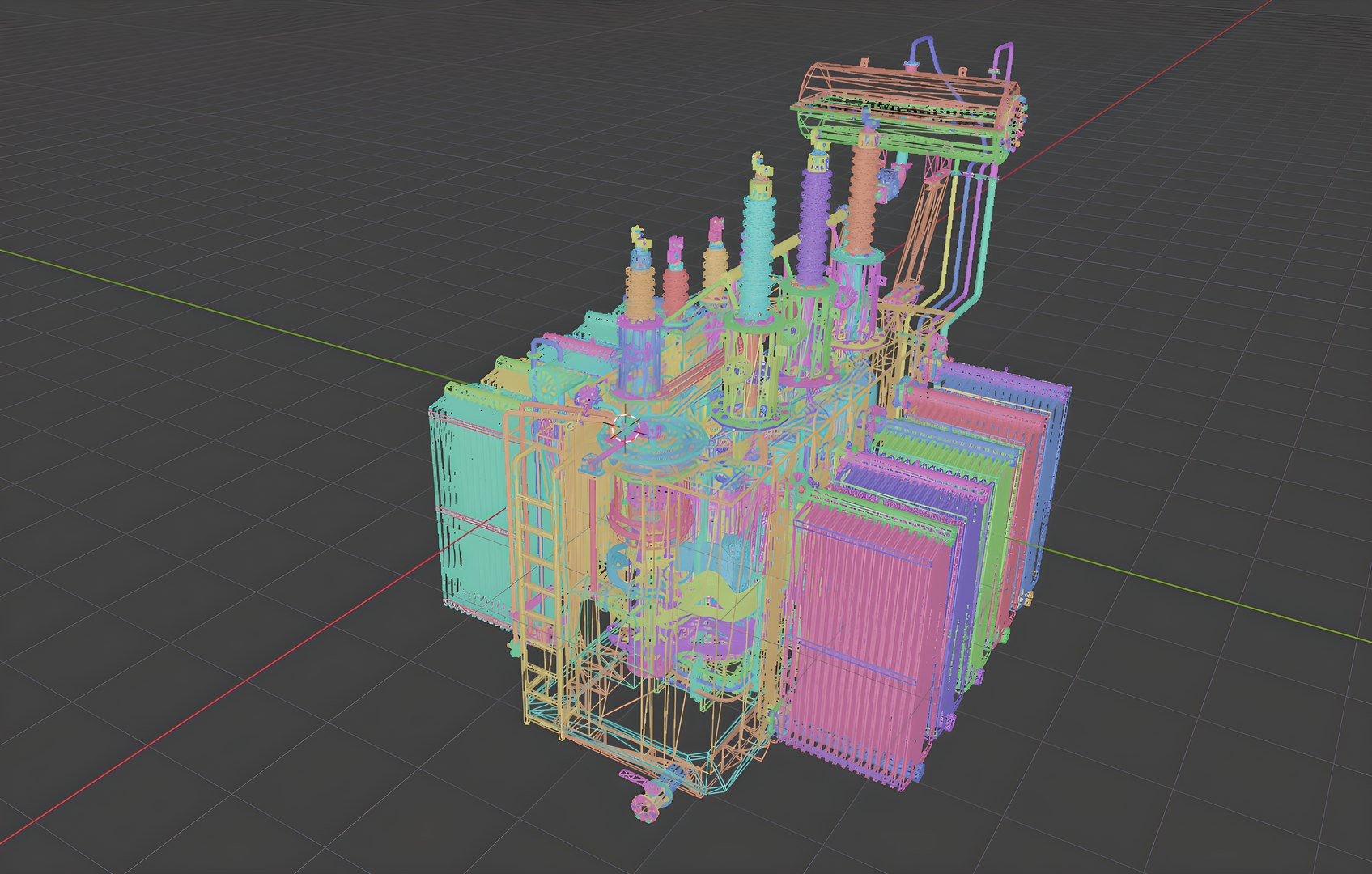 3D Power Transformer-1000 Parts Model - TurboSquid 2381198