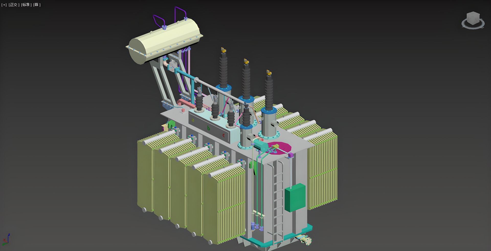 3D Power Transformer-1000 Parts Model - TurboSquid 2381198